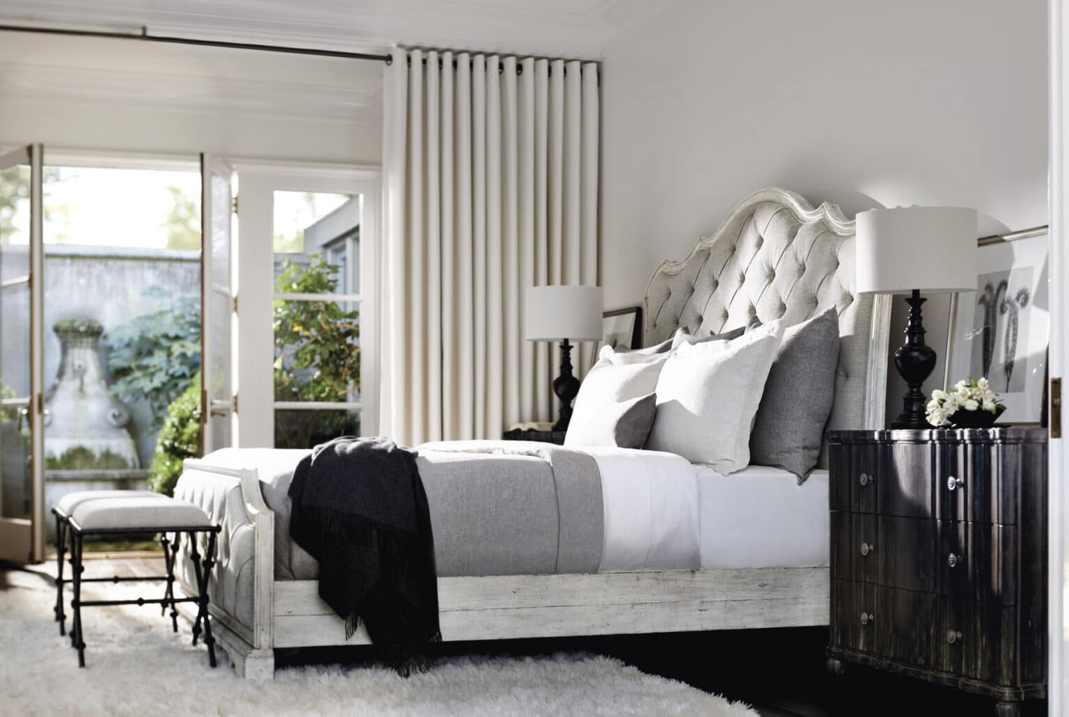 Mirabelle Upholstered California King Panel Bed by Bernhardt