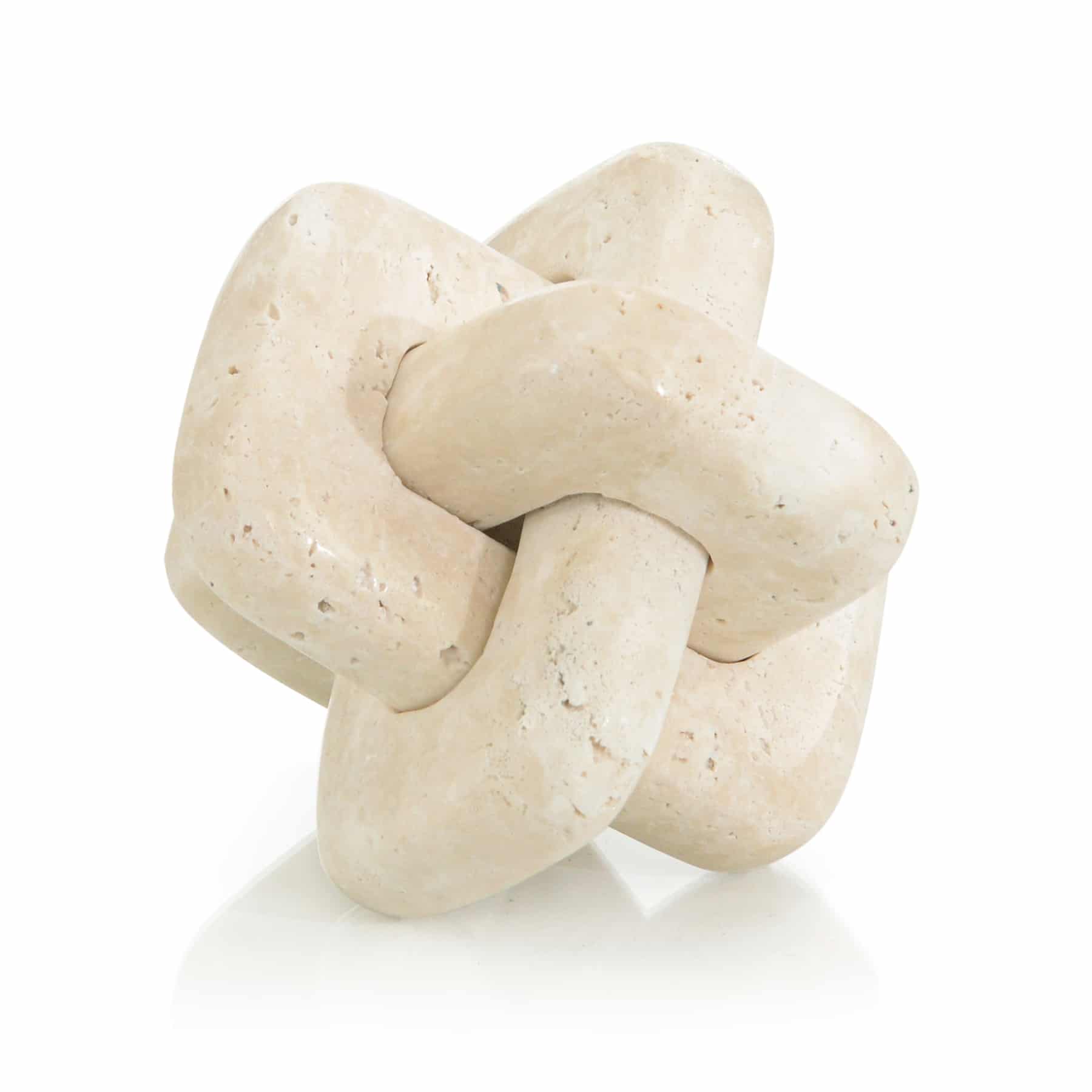 Natural Stone Knot Sculpture by John Richard Collection