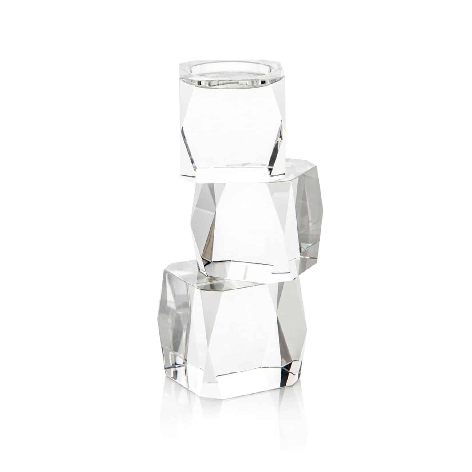 Crystal Cubist Candle Holder by John Richard Collection