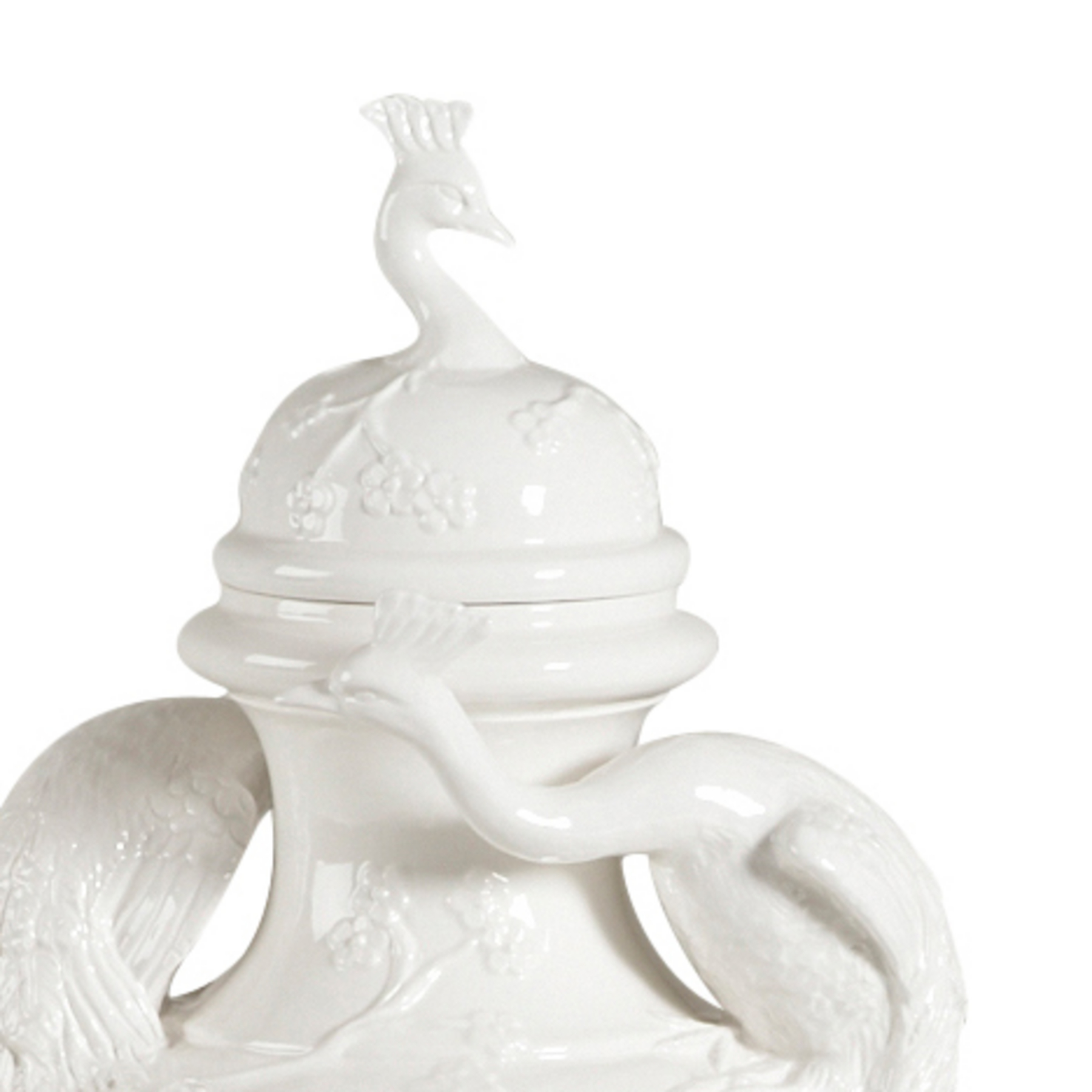 Peacock Ceramic Urn by Chelsea House