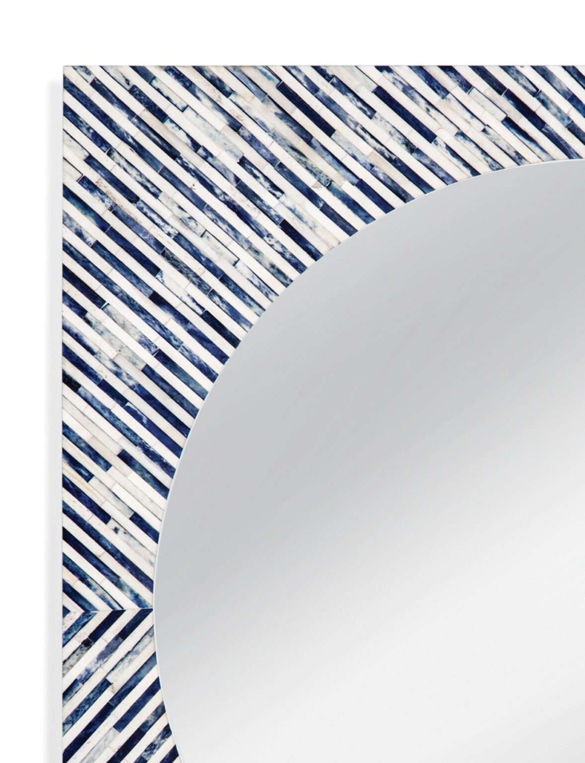 Sunburst Bone Wall Mirror by Bassett Mirror