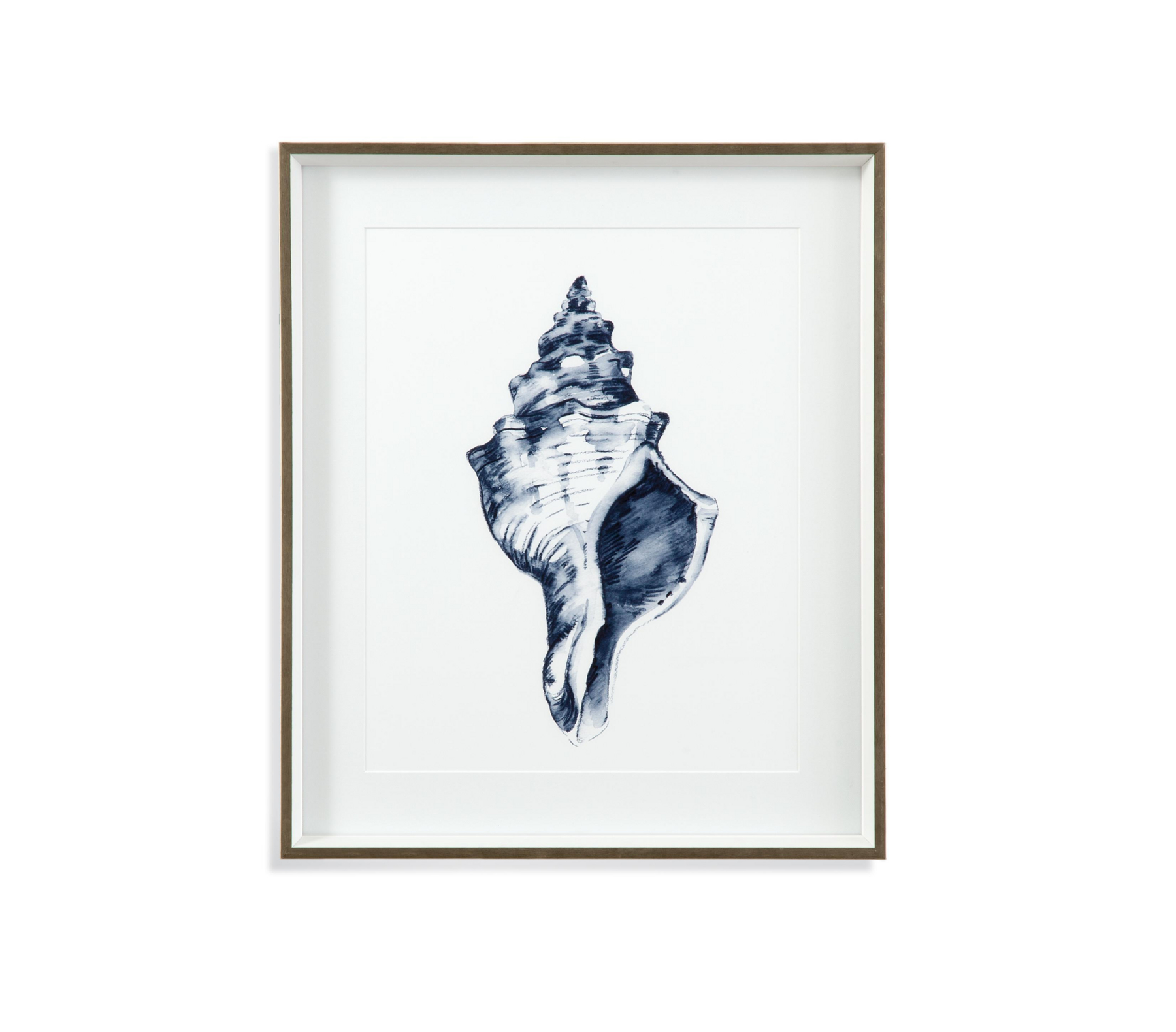 Quiet Conchin Indigo IV Wall Art by Bassett Mirror