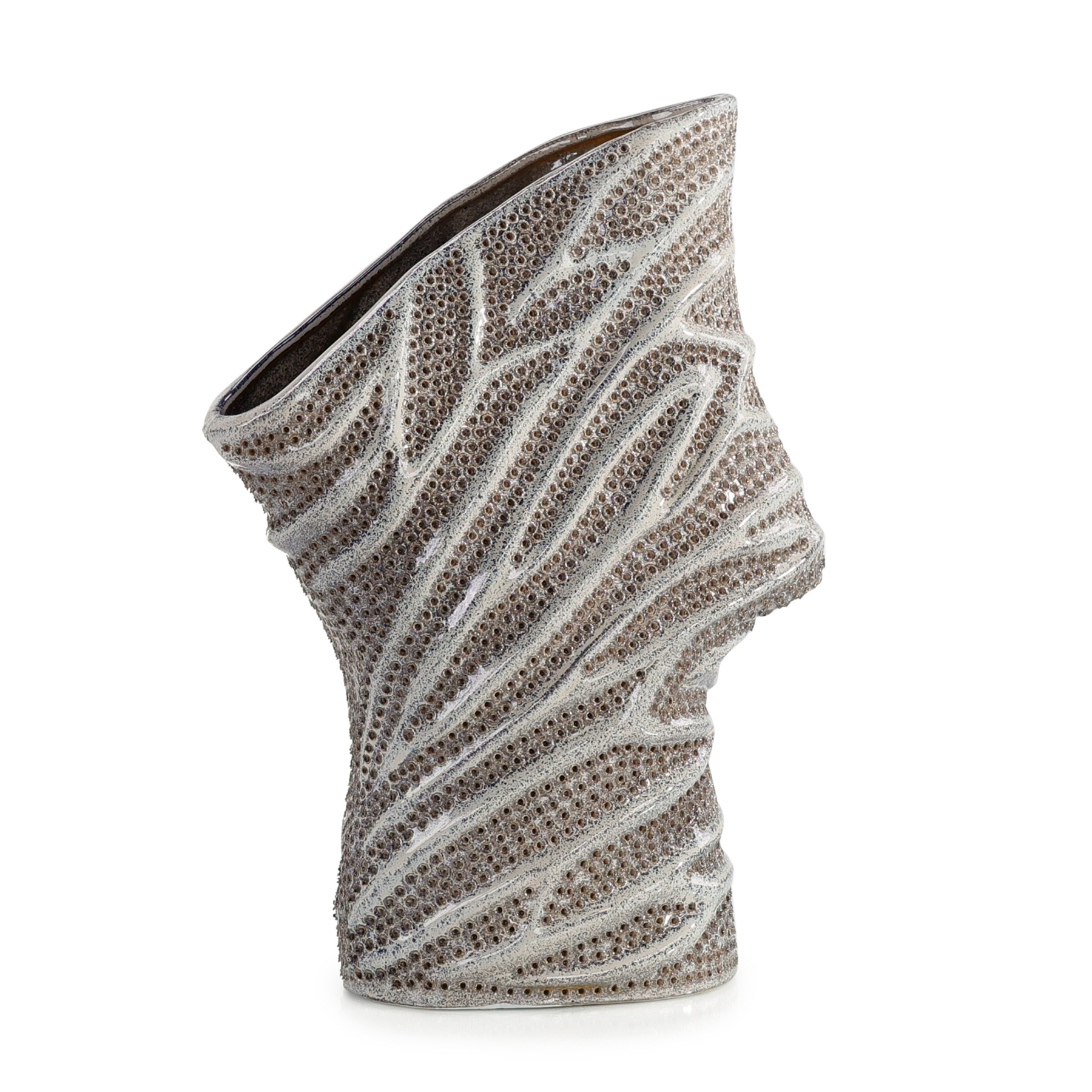 Porcelain Mesh Vase by John-Richard