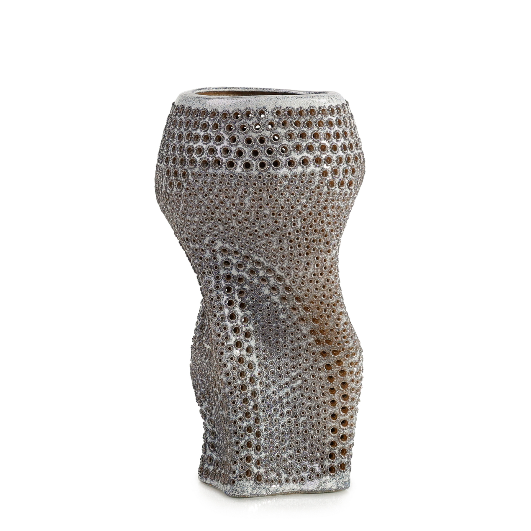 Perforated Porcelain Vase by John-Richard