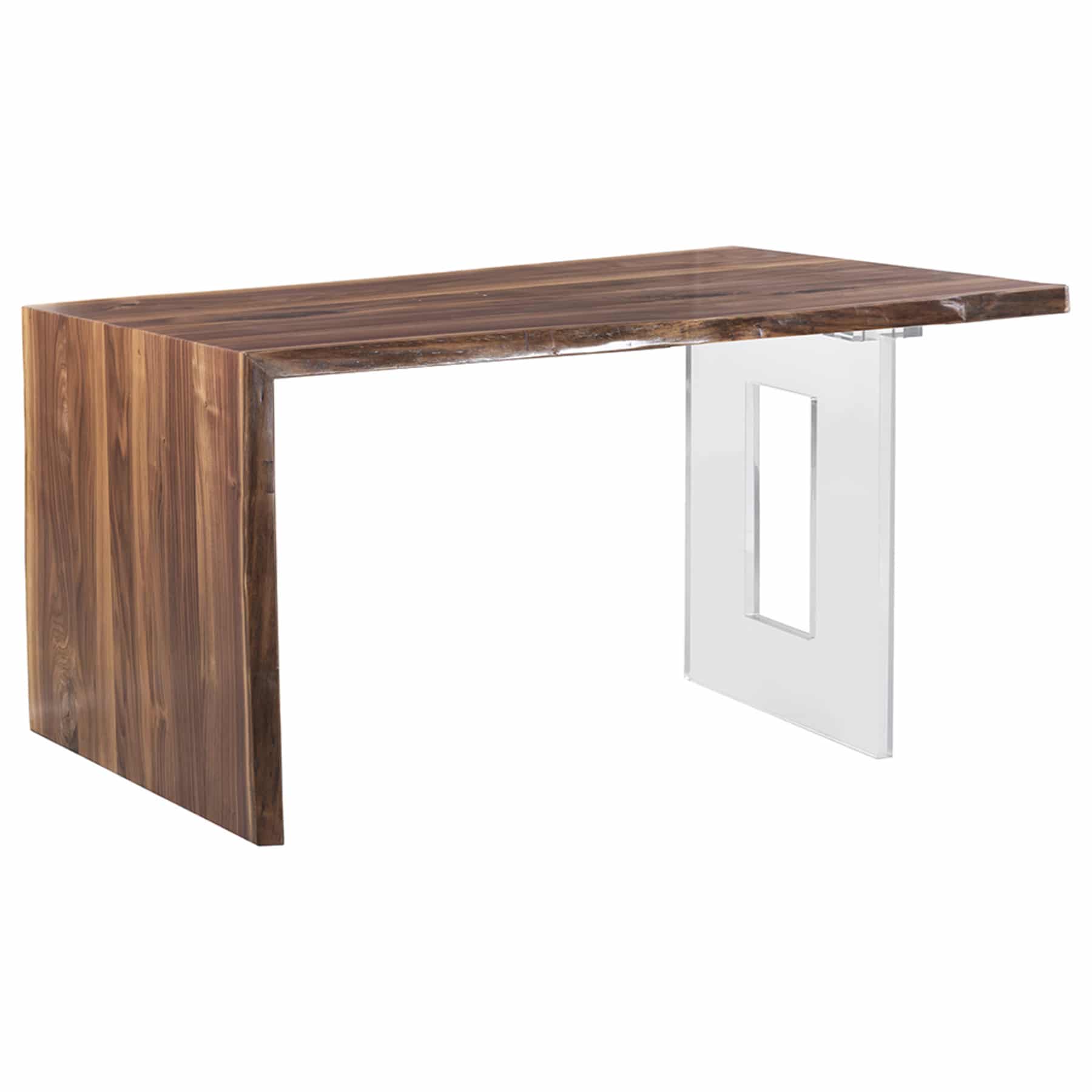 Crotch Cut Walnut Waterfall Desk by Fairfield