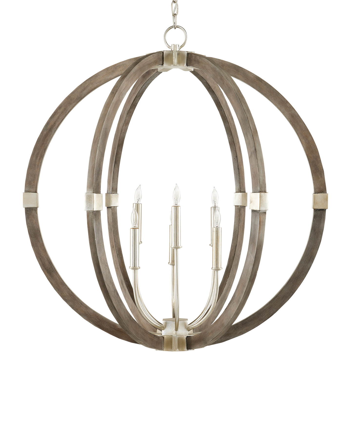 Bastian Gray Orb Lantern by Currey & Company