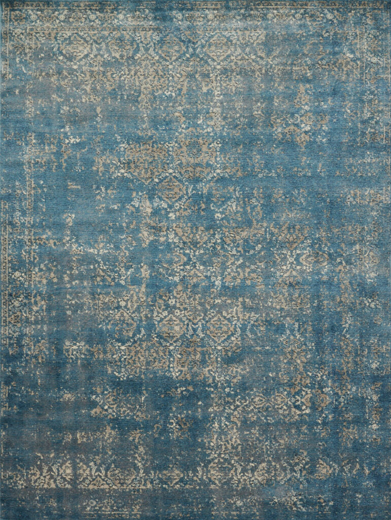 Millennium Blue and Taupe 1 ft 6 in Sample Rug by Loloi Rugs