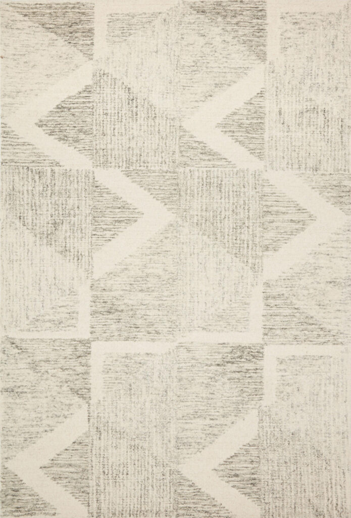Milo Light Grey and Granite 1 ft 6 Sample Rug by Loloi Rugs