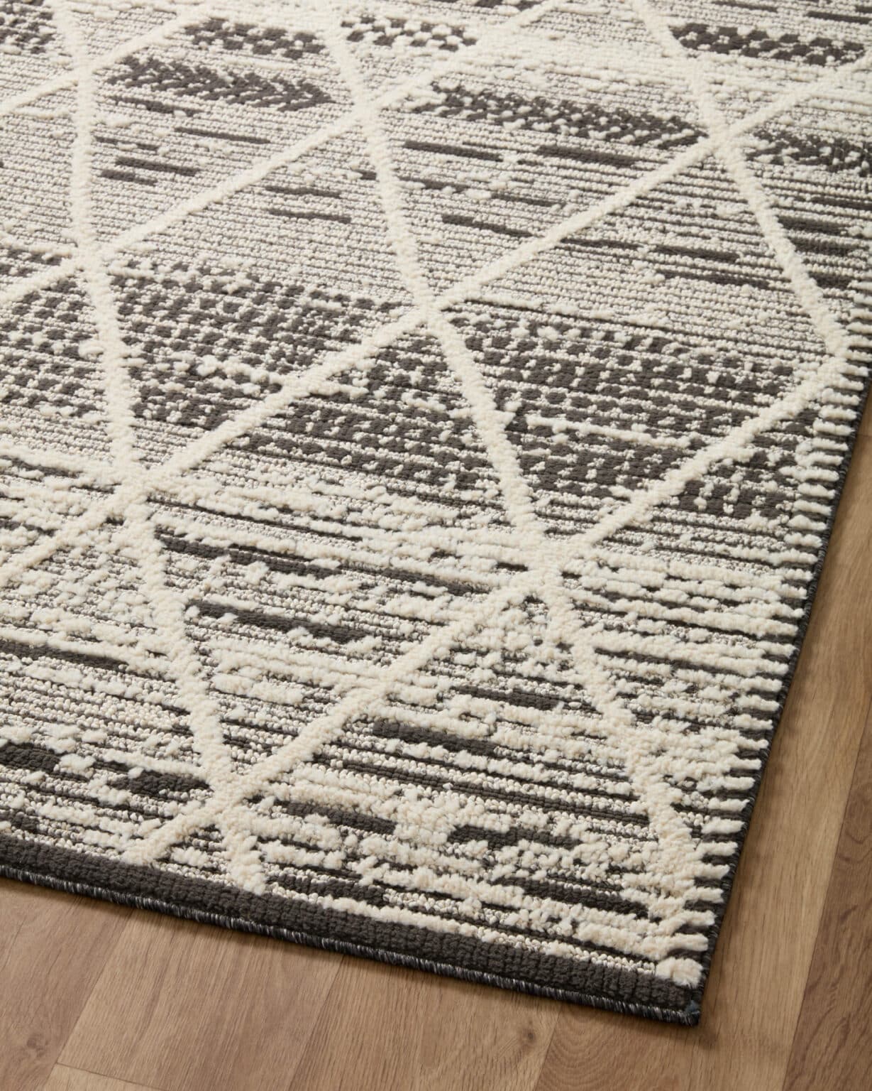 Fabian Charcoal and Ivory 1 ft 6 in Sample Rug by Loloi Rugs