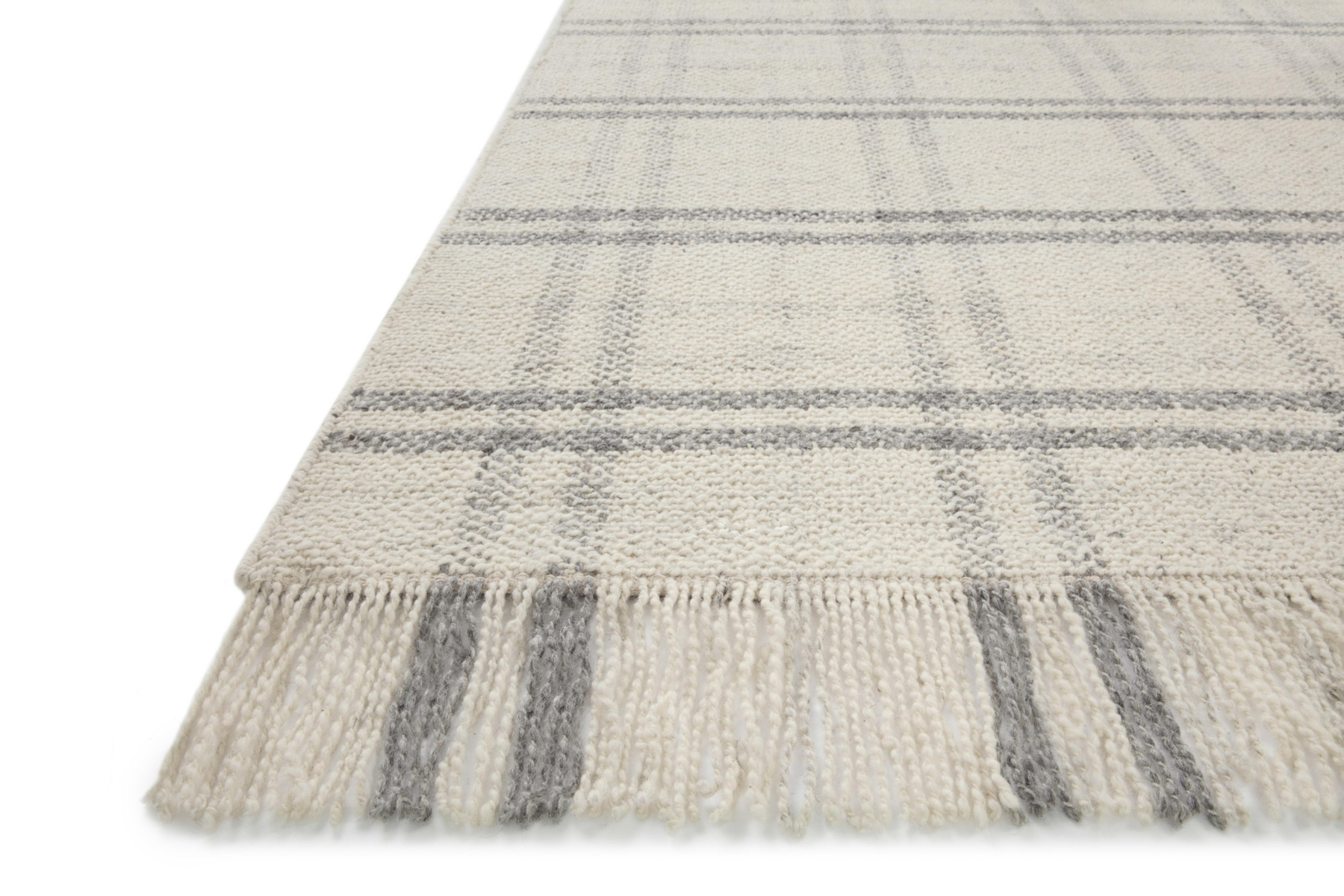 Caleb Natural and Grey 1 ft 6 in Sample Rug by Loloi Rugs