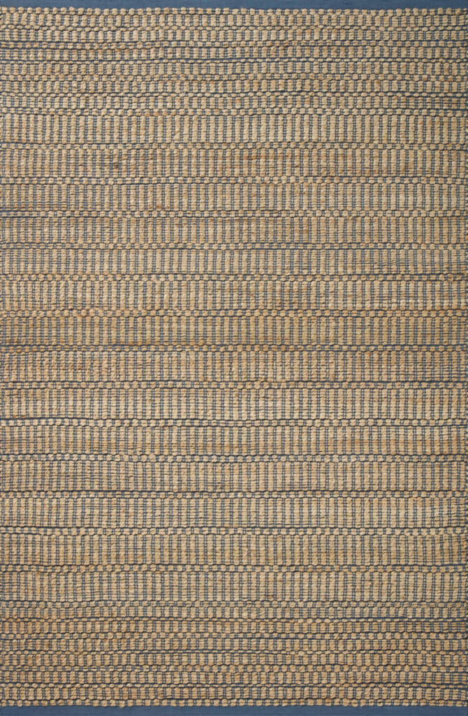 Colton Natural and Navy 1 ft 6 in Sample Rug by Loloi Rugs