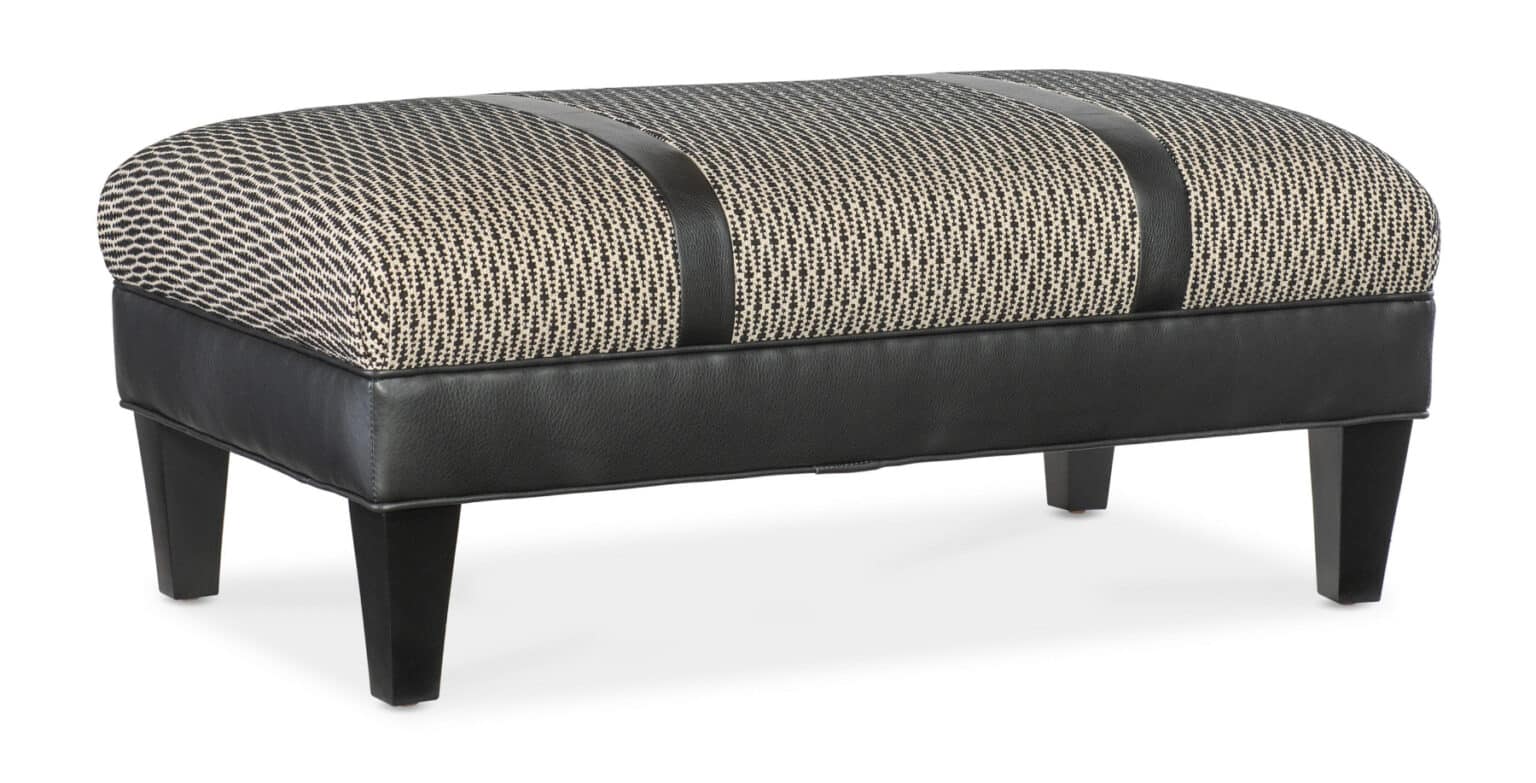 Rects Rectangular Split Top Ottoman by Bradington-Young