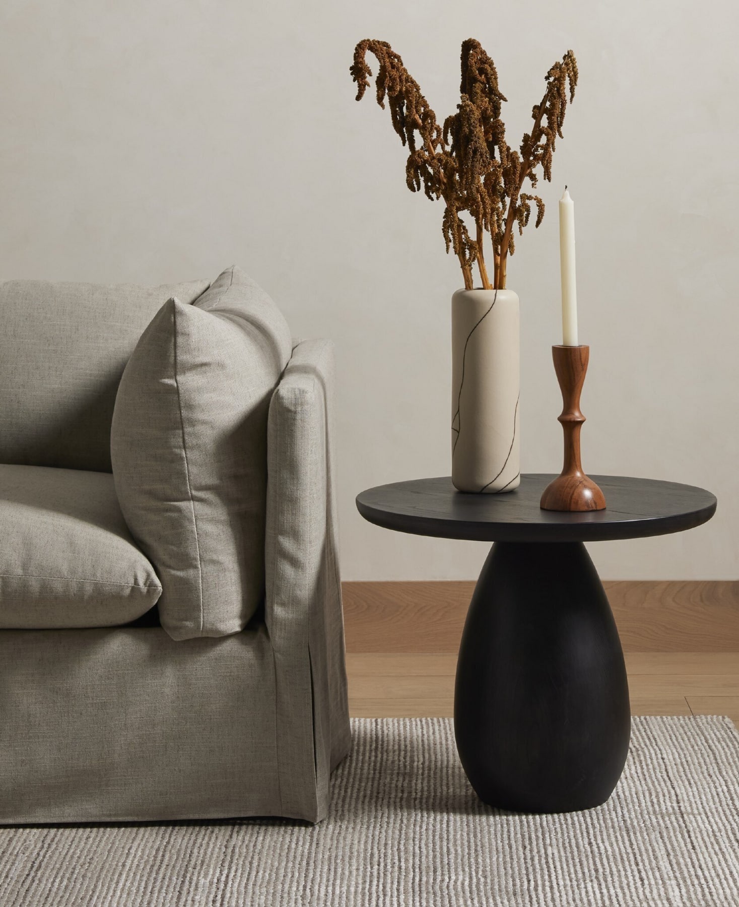 Merla Wood Tall End Table by Four Hands