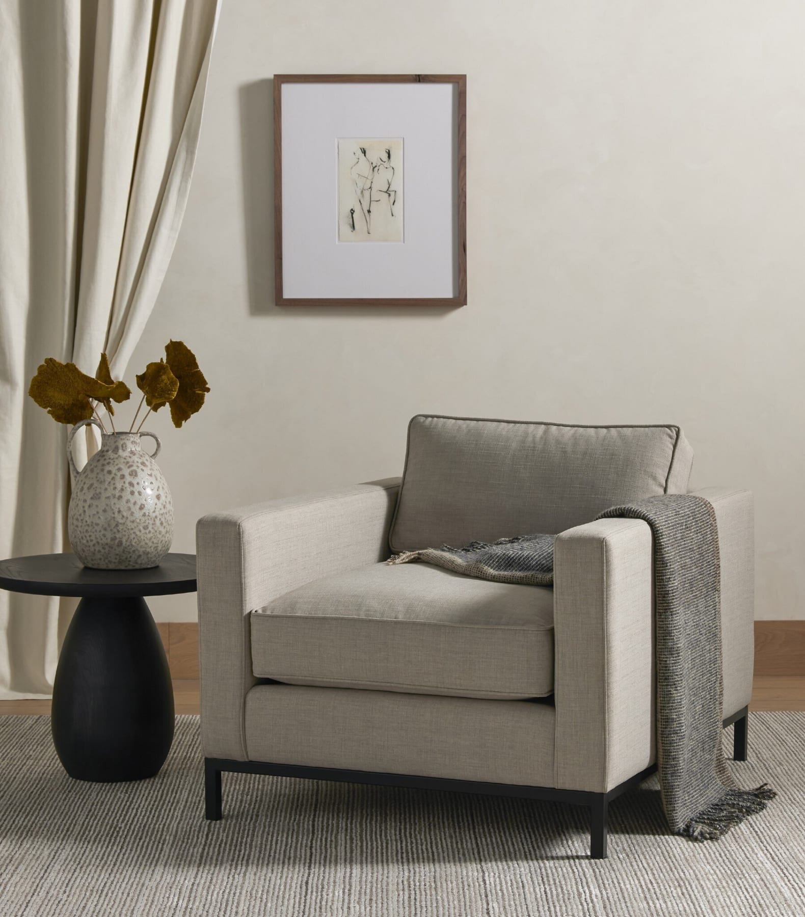 Merla Wood Tall End Table by Four Hands