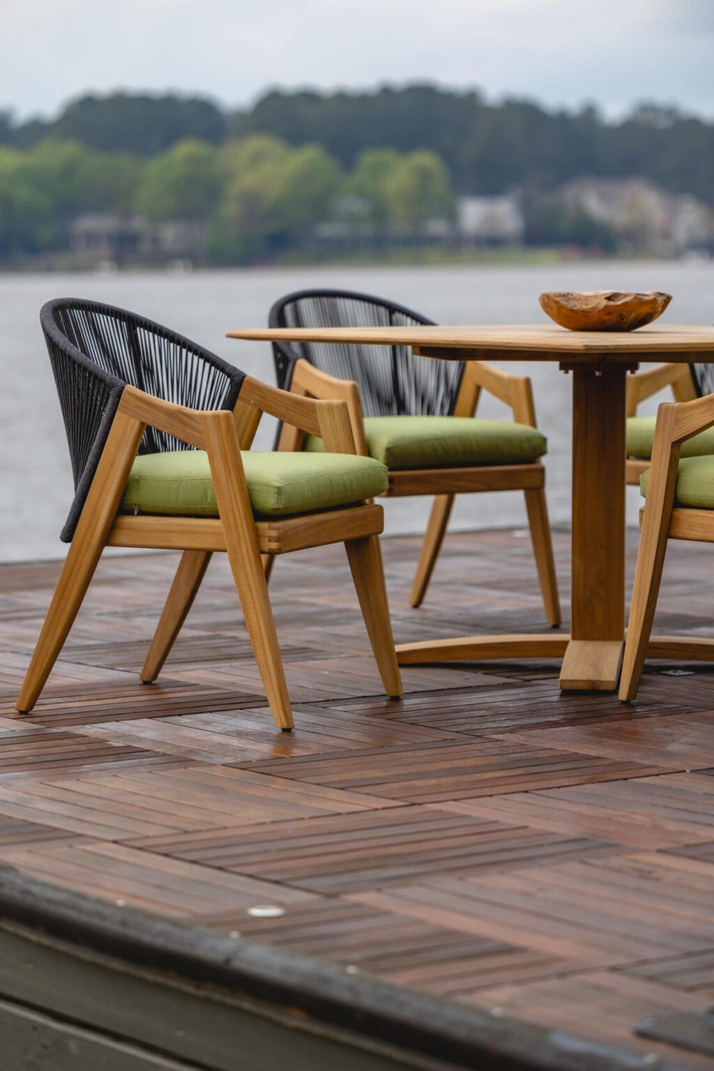 Alpine Pedestal Dining Table by Lloyd Flanders