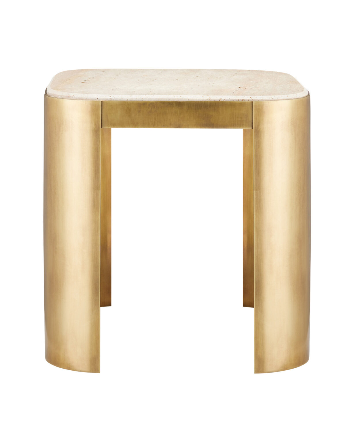 Sev Travertine Accent Table by Currey & Company