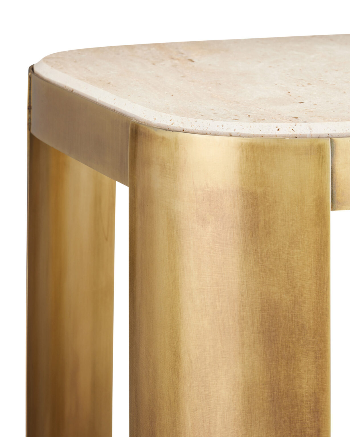 Sev Travertine Accent Table by Currey & Company