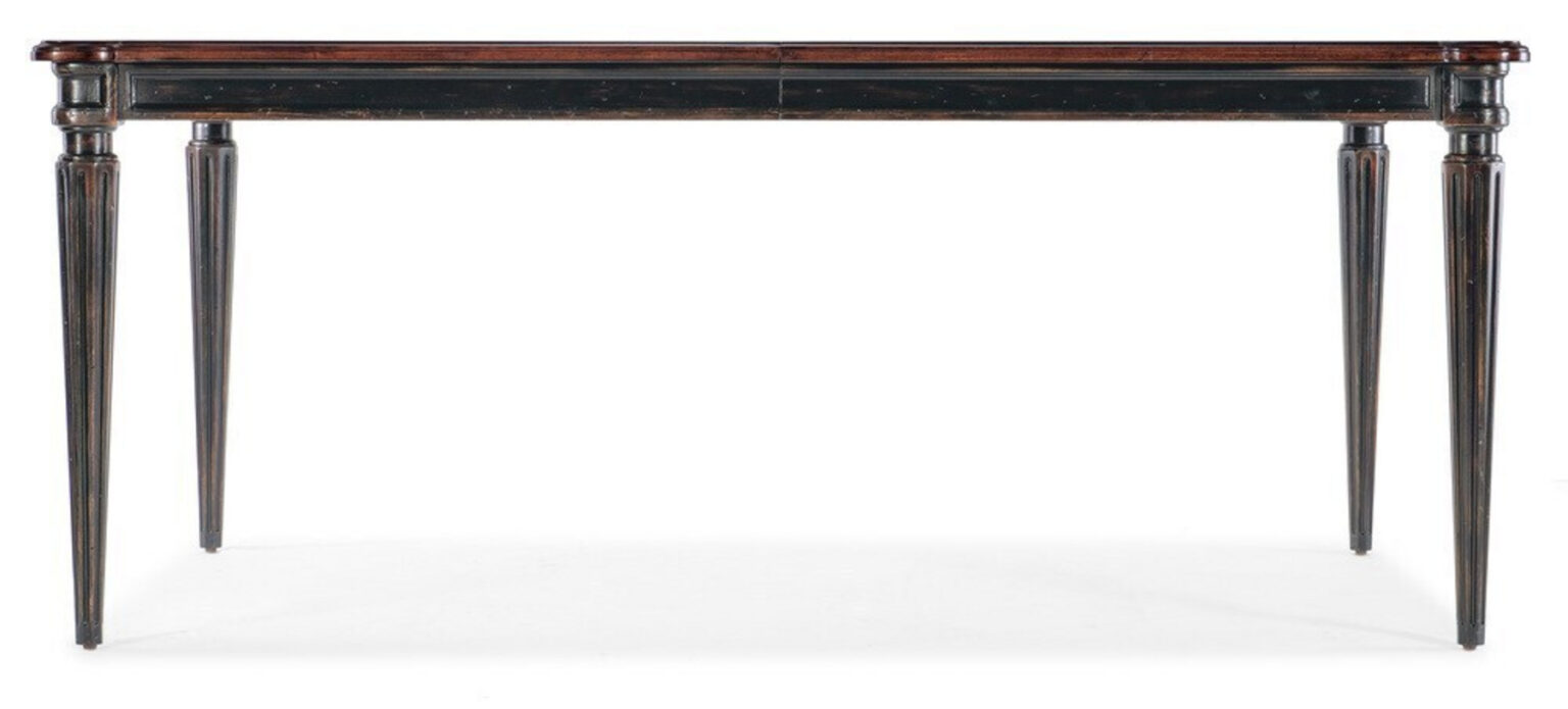 Charleston Rectangular Leg Dining Table w/ 2 Leaves by Hooker Furniture