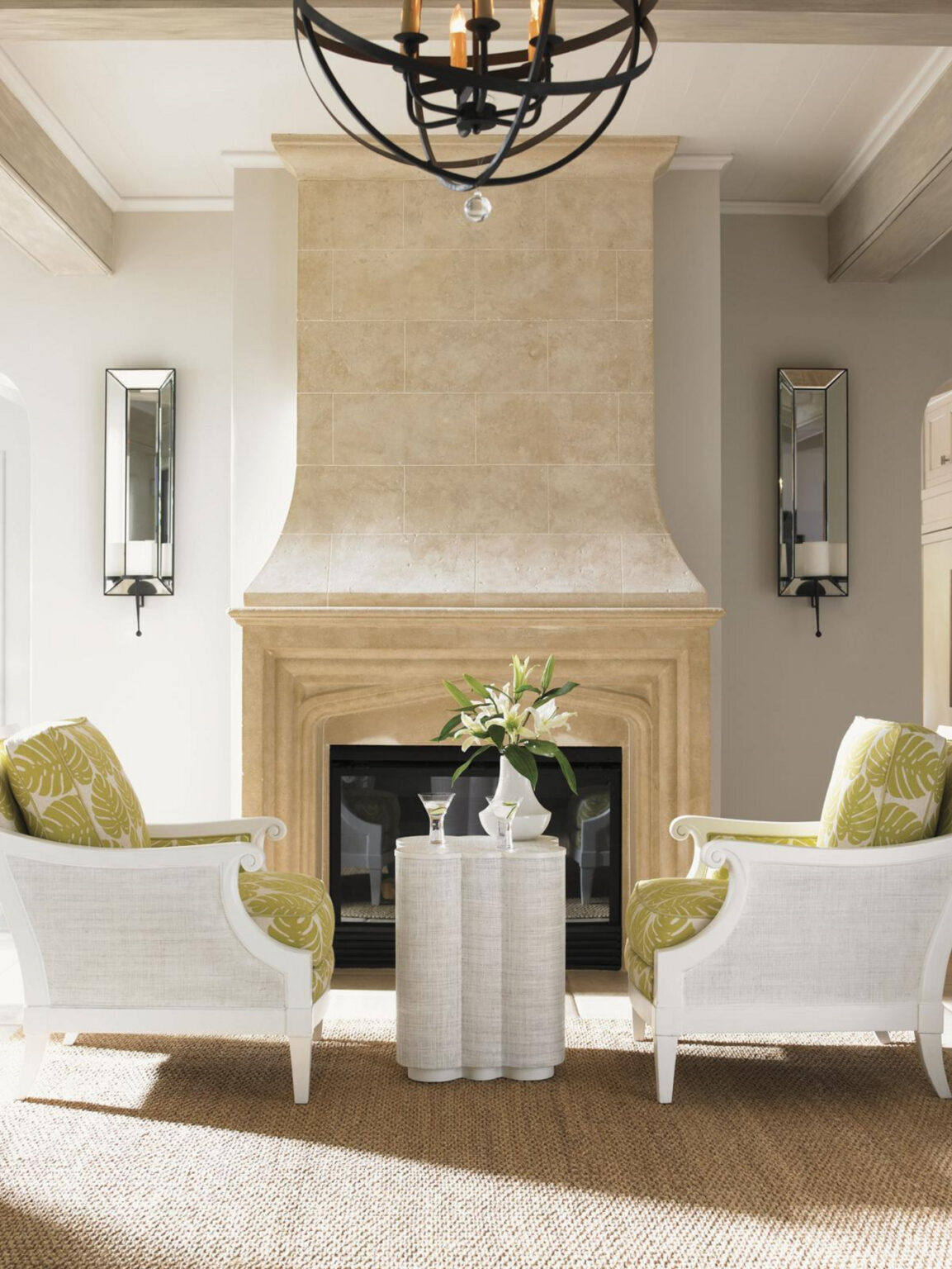 Spar Point Chairside Table by Tommy Bahama Home