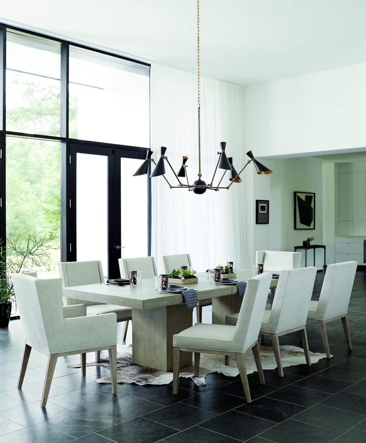 Linea Rectangular Dining Table by Bernhardt