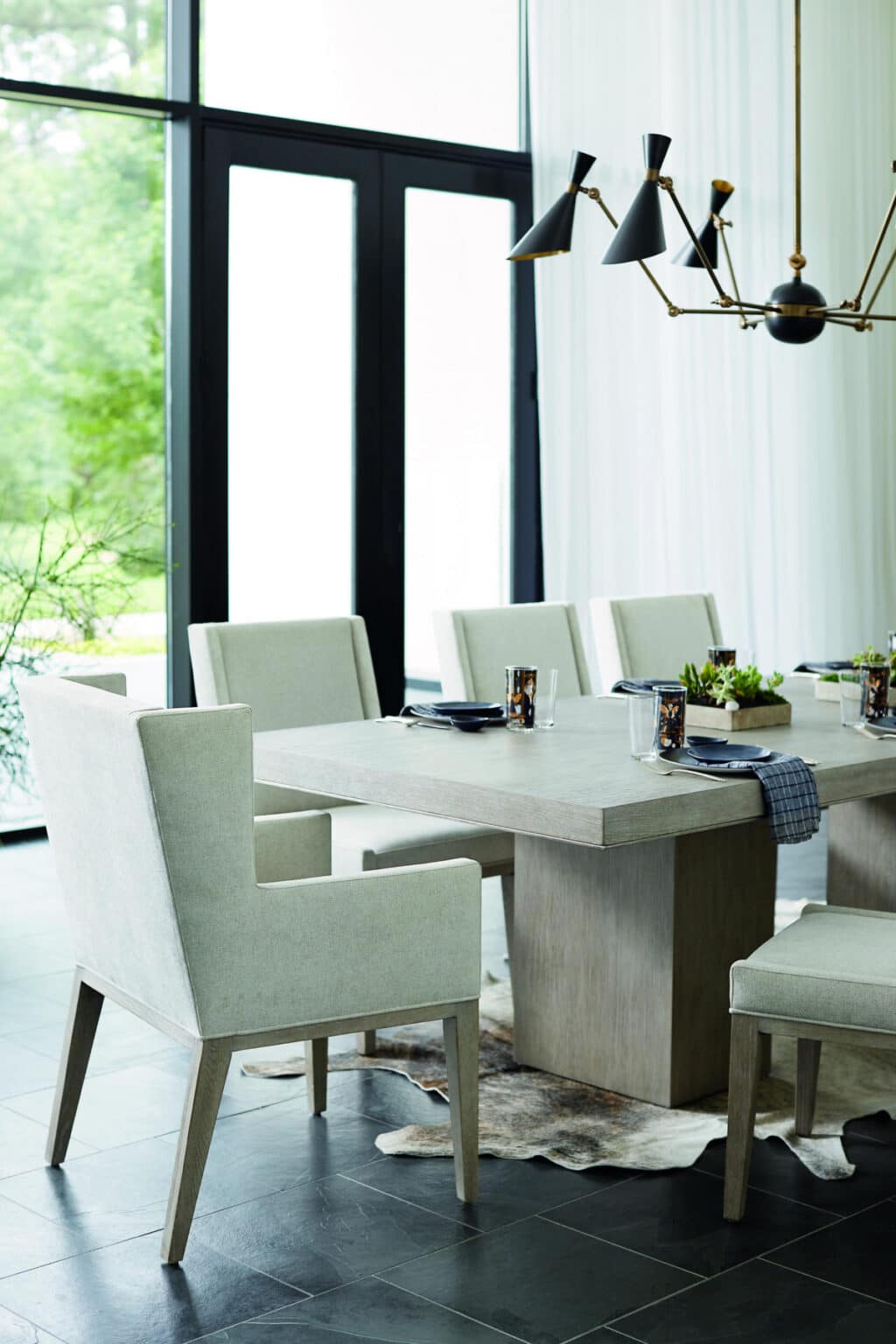 Linea Rectangular Dining Table by Bernhardt