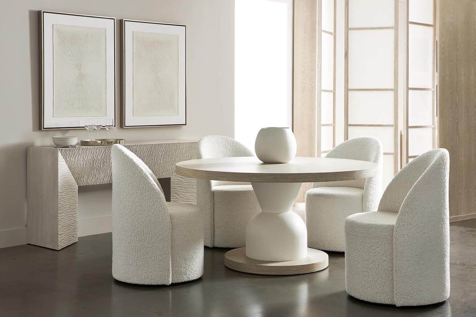 Solaria Round Dining Table by Bernhardt